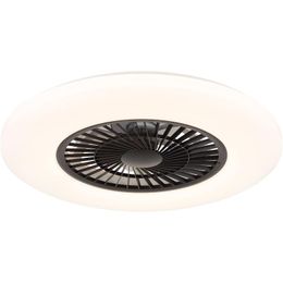 Globo LIGHTING Deckenleuchte »ALVA« LED-Modul 1 Stk. Ventilator/ Büro / Wohnbereich / Schlafzimmer / weiß / Flügel innen weiß
