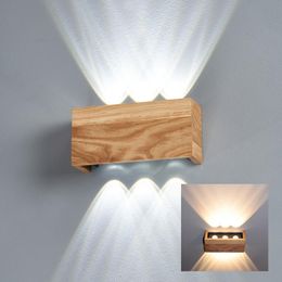 Fischer und Honsel FISCHER & HONSEL LED Wandleuchte »SHINE-WOOD« LED-Modul 1 Stk. Made in Germany, langlebige LED eiche natur geölt