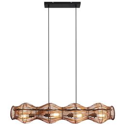 ECO-Light Pendelleuchte &raquo;Bamboo&laquo; E27 Braun/Schwarz