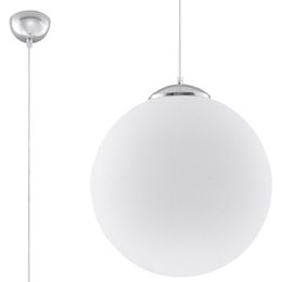 SOLLUX LIGHTING Hängeleuchte »UGO« E27 1 Stk. Slush -Einstellung Chrom