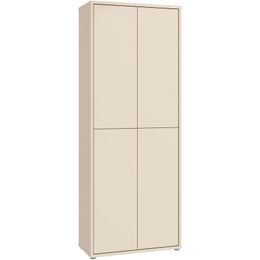 FORTE Schuhschrank &raquo;Alice Springs&laquo; B/H/T 74,5/191,9/34,9 cm, Stauraumschrank, Mehrzweckschrank, Breite 74,5 cm, mit 8 B&ouml;den beige Spanplatte