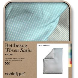 Schlafgut Bettbezug »Woven Satin Fade mit feinen Streifen« mit Farbverlauf, Mix & Match: passender Kissenbezug erhältlich Purple Light / Blue Light...