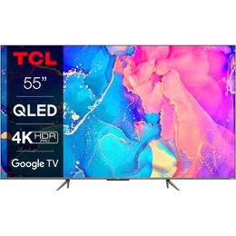 TCL QLED-Fernseher »55C631X1« 139 cm/55 ′′ Smart-TV HDR Premium, Dolby Atmos, HDMI 2.1, Metallgehäuse, ONKYO-Sound) anthrazit 2.0 ONKYO-Sound,...