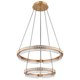 Globo LIGHTING LED Pendelleuchte »BLONDIE« LED-Modul Hängelampe/Hängeleuchte/Wohnzimmer/Esstisch/elegant goldfarben