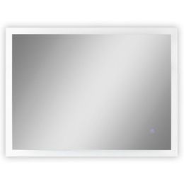 Paco Home Wandleuchte »BECKY« Neutralweiß Beleuchteter Spiegel LED Touch-Schalter Wandspiegel 4000 K Silber