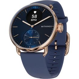 Withings Smartwatch »ScanWatch 2 38mm Rose Gold Blue« ( ) Blau / Gold