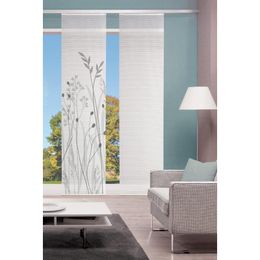 Vision S Schiebegardine &raquo;GRASIL&laquo; Paneelwagen 1 Stk. tlg. Schiebevorhang, Digitaldruck, Bambus grau Obermaterial: 100% Polyester 245 cm