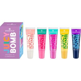 Essence Lipgloss-Set »JUICY BOMB shiny lipgloss set« mit glänzendem Finish Sweet & Glossy Set beinhaltet 5 Lipglosse