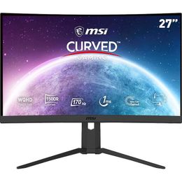 MSI Curved-Gaming-Monitor »Optix G27CQ4P E2« 69 cm/27 ′′ 2560 x 1440 px WQHD 1 Reaktionszeit 170 Hz höhenverstellbar, 3 Jahre Herstellergarantie...