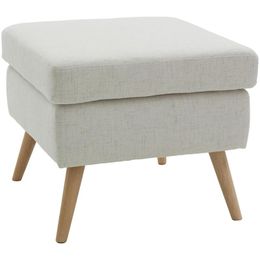 Home Affaire Hocker »Salla« Bezug auch in Luxus-Microfaser in Teddyfelloptik creme
