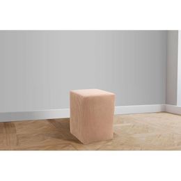 DOMO collection Polsterhocker &raquo;700012 B/T/H: 38/38/47 cm&laquo; in 2 Wochen lieferbar, in vielen Farben, Cord und Feinstruktur rosa 100% Polyester