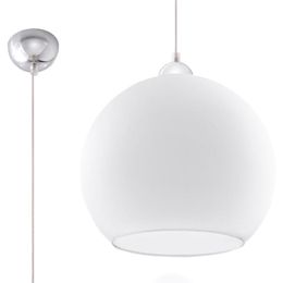SOLLUX LIGHTING Hängeleuchte »BALL« E27 1 Stk. Verteiltes Licht Weiss