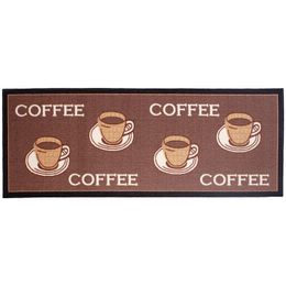 ANDIAMO Küchenläufer »Coffee« rechteckig 5 mm Höhe Motiv Kaffee, mit Schriftzug, Küche, Kundenliebling coffee Obermaterial: 100% Polyamid B : 67 cm...