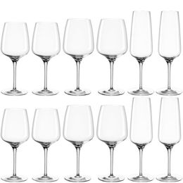 Leonardo Gläser-Set »Kelchglas-Set CESTI, 12-teilig« spülmaschinengeeignet transparent
