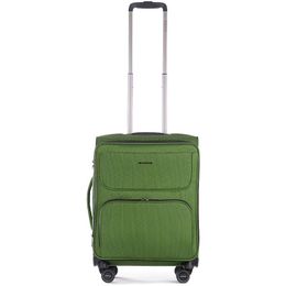 Stratic Weichgepäck-Trolley »Bendigo Light + S, green« 42 l 4 Rollen Handgepäck Reisekoffer Reisegepäck TSA-Zahlenschloss green