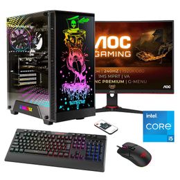 Hyrican Gaming-PC-Komplettsystem »Rockstar SET02425« 27 ′′ Intel Core i5 GeForce RTX 4060 16 GB RAM 1.000 GB SSD DDR5, Windows 11, inklusive 27"...
