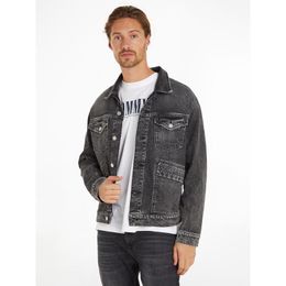Tommy Jeans Jeansjacke »ISAAC DENIM TRUCKER CH6187« mit Logoprägung Denim Black XL XL Jeansjacke von Tommy Jeans