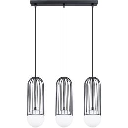 SOLLUX LIGHTING Pendelleuchte »BRINA 3L« G9 1 Stk. Streulicht Schwarz