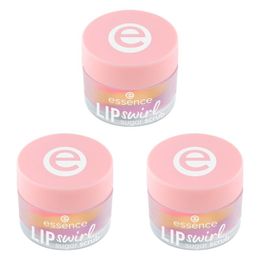 Essence Lippenpflegemittel »LIP swirl sugar scrub« 3-tlg., pflegend bunt Lippenpeeling von Essence