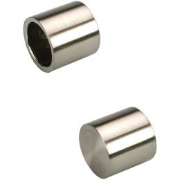 Liedeco Gardinenstangen-Endst&uuml;ck &raquo;Cap&laquo; f&uuml;r Gardinenstangen &Oslash; 16 mm silber