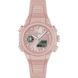 Lacoste Digitaluhr »LC33« Armbanduhr, Damen, Herren, Silikonarmband, analog, digital, Stoppfunktion rosa Coole Armbanduhr