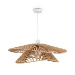Paco Home Pendelleuchte »HUGO PD1« E27 Weiß-Natural
