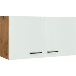 Flex-Well Hängeschrank »Vintea« (B x H x T) 100 x 54, 8 x 32 cm, mit Metallgriffen Magnolia matt / Lancelot Oak