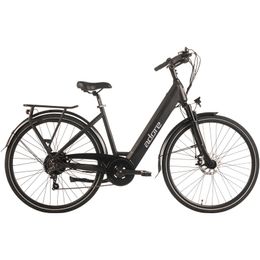 Adore »28" Alu Cityfahrrad CV-180 Heckmotor 50NM / 15Ah Schwarz matt« 7 Gang Shimano Tourney Schaltwerk Kettenschaltung Heckmotor 250 W...