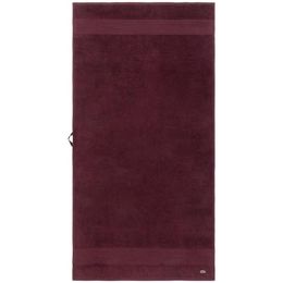Lacoste Handtuch &raquo;LLECROCO&laquo; mit Label-Applikationen bordeaux Obermaterial: 100% Baumwolle B/L: 70 cmx140 cm