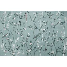 Livingwalls LIVING WALLS Fototapete »Walls by Patel Tea Room« glatt Vlies, Wand blau B/L: 4 m m x 2,7 m m
