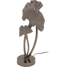 Kayoom Tischleuchte &raquo;Bailey&laquo; E27 1 Stk. Dekorative Tischleuchte im Gingko-Blatt-Design, handgefertigt Metall schwarz