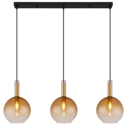 Globo LIGHTING Hängeleuchte »MARINELLA« E14 1 Stk. Hängelampe/Pendelleuchte/Esszimmer/Wohnzimmer/Esstisch schwarz