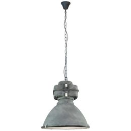 Brilliant Pendelleuchte »ANOUK« E27 130cm Höhe, E27 max. 60W, Metall/Glas, grau antik, dimmbar, Industrial grau