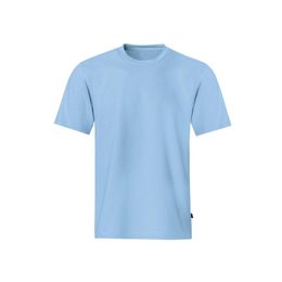 TRIGEMA T-Shirt »T-Shirt in Piqué-Qualität« 1 Stk. tlg. iceblue-melange XL XL Ärmel mit Bündchen