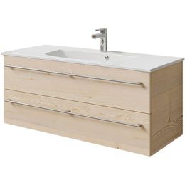 SAPHIR Waschtisch »Serie 6025 Mineralmarmor-Waschtisch mit Unterschrank, 117 cm breit« 2 Stk. tlg. Waschplatz mit 2 Schubladen, hängend,...