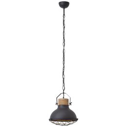 Brilliant Pendelleuchte »Emma« E27 1 Stk. Hängelampe 33cm schwarz korund