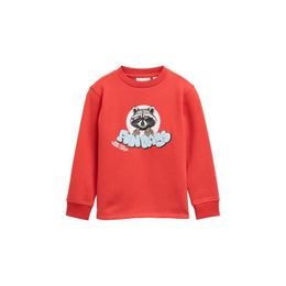 Tom Tailor Sweater, mit Print soft red 128/134 128/134 Sweatshirt von Tom Tailor