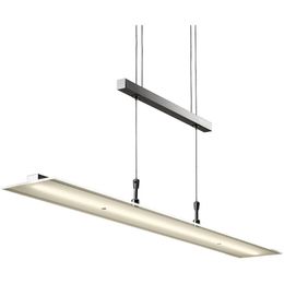 B.K.LICHT Pendelleuchte »BK_PL1001 LED Pendelleuchte, Dimmbar, 20W, Höhenverstellbar, Echtglas« LED-Modul 1 Stk. Warmweiß 3.000K, Warmweißes Licht,...
