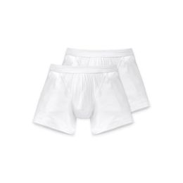 Schiesser Retro Pants »Authentic« 2er-Pack, mit stilvollem Nadelzug 100-weiß 7 (XL) 7 (XL) Körpernahe Herrenshorts von Schiesser
