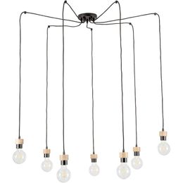 BRITOP LIGHTING Pendelleuchte »CLARTE« E27 1 Stk. Naturprodukt aus Eichenholz eichefarben/schwarz