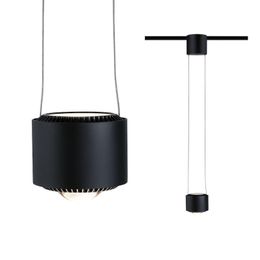Paulmann Schienensystem-Leuchten &raquo;URail Pendel Aldan 860lm/460lm 8, 5W 2700K dimmbar 230V Wei&szlig;&laquo; 1 Stk. tlg. dimmbar schwarz