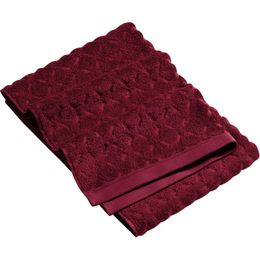 Esprit Handtuch &raquo;Modern Grid&laquo; Hoch-Tiefstruktur in Steppoptik rubin Obermaterial: 100% Baumwolle B/L: 50 cmx100 cm