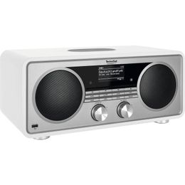 Technisat Internet-Radio »DIGITRADIO 602« (Bluetooth WLAN Digitalradio (DAB+) UKW mit RDS 70 W) Stereoanlage, CD-Player Weiß/Silber