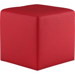 COTTA Hocker &raquo;Cuby&laquo; Sitzw&uuml;rfel, Cube, Sitzhocker rot 64% POLYURETHAN (PU) / 25% POLYESTER (PES) / 11% BAUMWOLLE (CO)