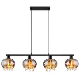 Globo LIGHTING Hängeleuchte »CORRY« E27 1 Stk. Hängelampe/Pendelleuchte/Esszimmer/Wohnzimmer/Esstisch schwarz