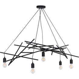 Spot-Light SPOT LIGHT Pendelleuchte &raquo;GLENN&laquo; E27 1 Stk. aus Metall, originelles Design, passende LM E27, Made in Europe schwarz