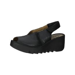 Fly London Keilpumps »Pumps Leder« Schwarz 40 40 Verschluss: Klettverschluss