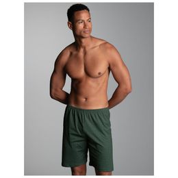 TRIGEMA Bermudas &raquo;Bermuda mit Allover-Retro-Print&laquo; efeu XL - US-Gr&ouml;&szlig;en US-Gr&ouml;&szlig;en XL DELUXE-Single-Jersey