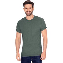 TRIGEMA T-Shirt »T-Shirt DELUXE Baumwolle« 1 Stk. tlg. khaki-melange L L DELUXE-Single-Jersey