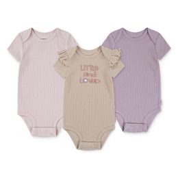 HUGGIES BABYWEAR Kurzarmbody »HUGG 3PK BODYSUIT« Packung, 3 Stk. tlg., aus Baumwolle GRANOLA 7 (92) 3er Pack Kurzarm-Bodys von HUGGIES